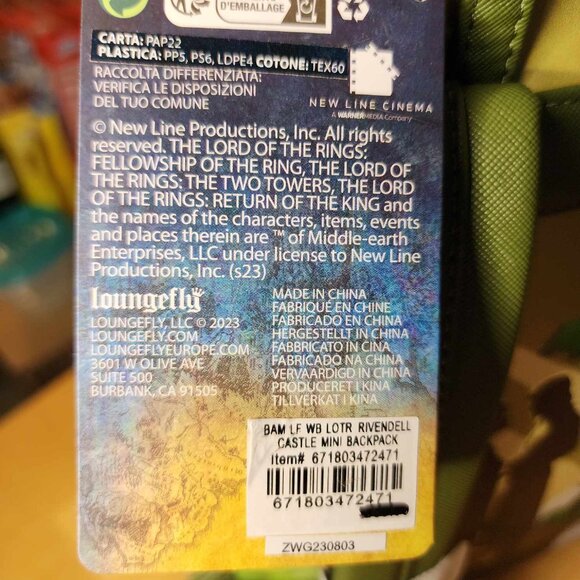 Loungefly | Bags | Exclusive Lord Of The Rings Rivendell Fandom ...